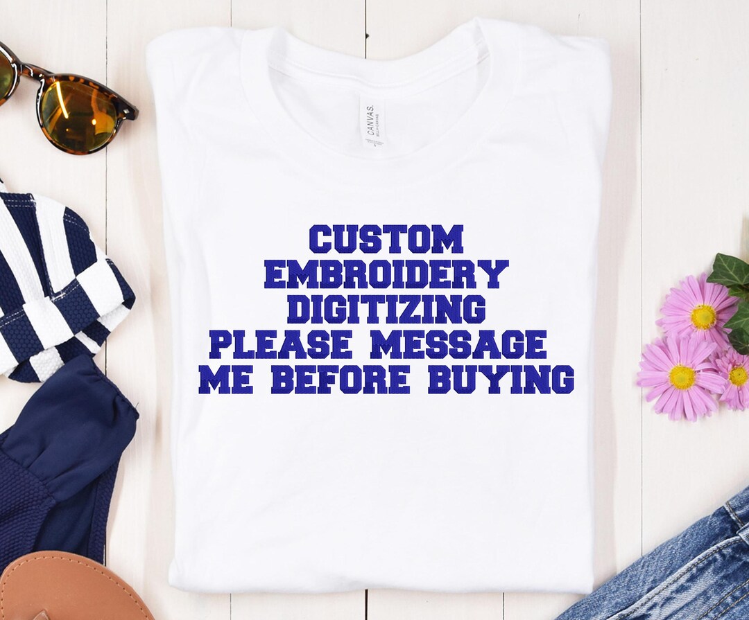 Custom Logo Embroidery Digitizing Service: 6 Sizes, Multiple Formats - Etsy