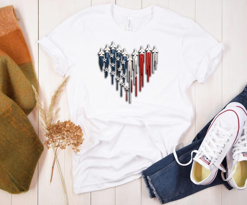 American Flag Fighter Jet Heart Embroidery Design (digital Download) - Etsy