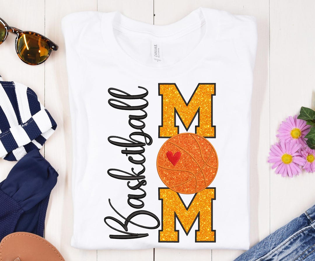 Basketball Mom Applique Embroidery Design (6 Sizes) - Etsy