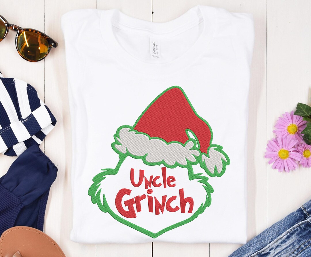 Uncle Christmas Grinch Emboidery, Merry Christmas Machine Embroidery ...