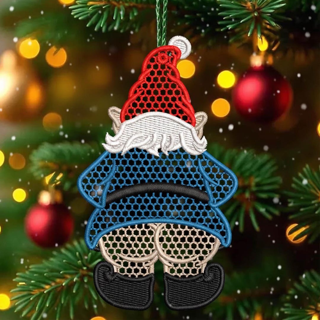 FSL Christmas Elf Ornament Embroidery Design, 3 Sizes (digital Download ...
