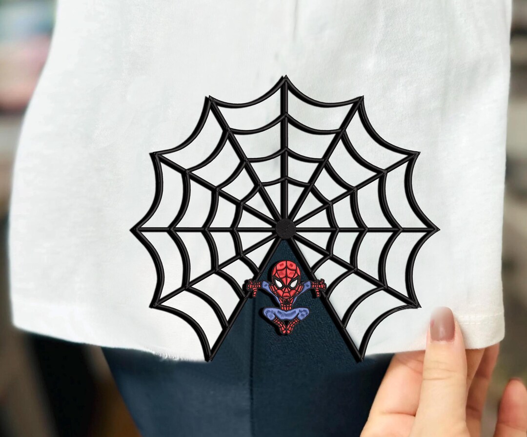 Christmas Spider Web Side Embroidery Design, Funny Sweatshirt, 5 Size ...