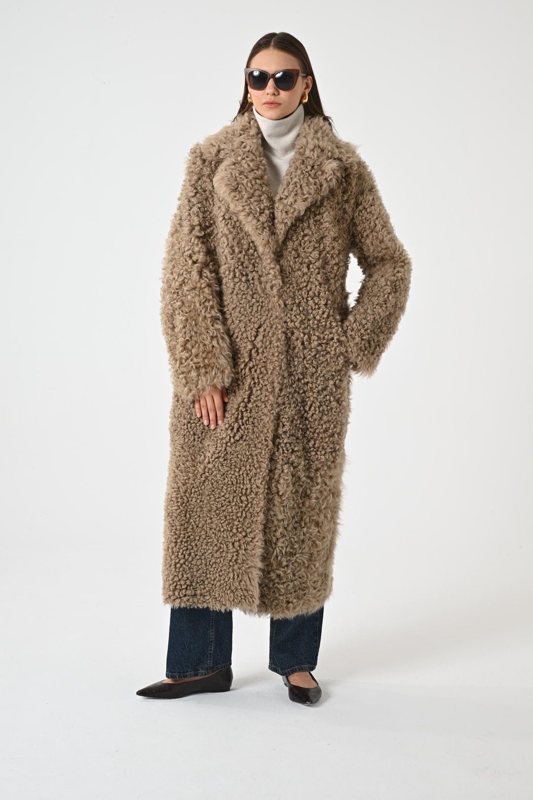 REVERSIBLE OVERCOAT | Teddy Overcoat | Camel Fur Coat | Jacket for ...
