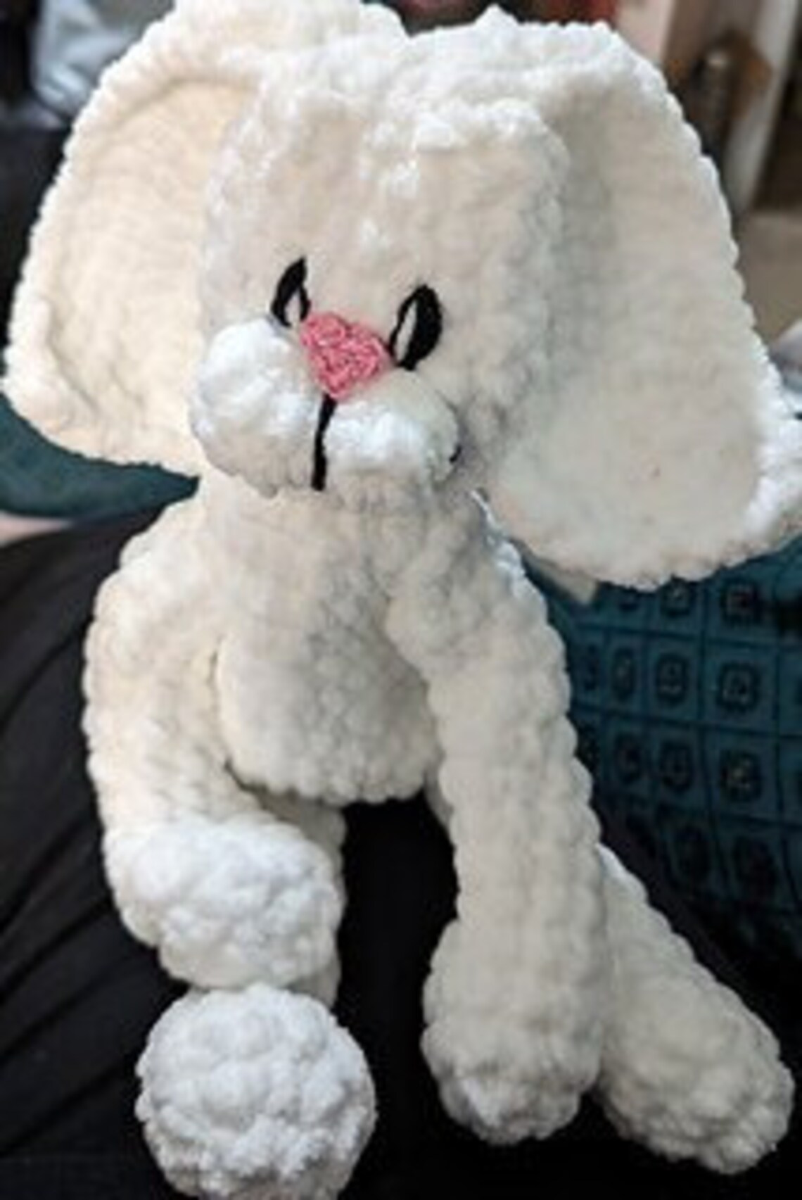 Plush Bunny, Stuffed Animal, Soft, Textured, Toy, Easter Gift, Child's ...