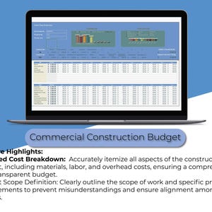 Commercial Construction Budget, Contractor Planner, Contractor Tracker ...