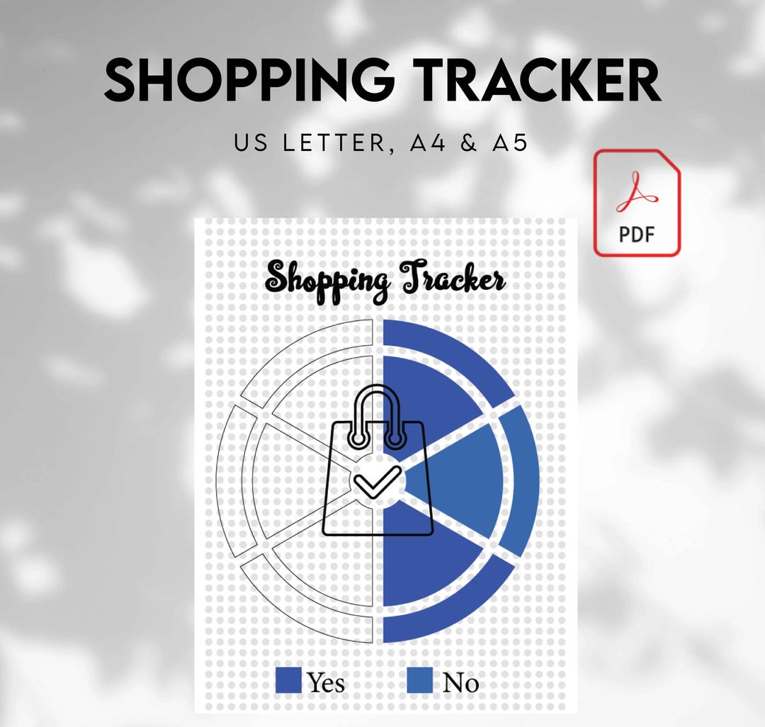 Shopping Tracker, PRINTABLE Journal Page, Track Shopping Habits ...