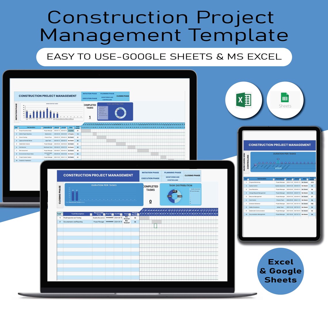 Construction Budget Spreadsheet, Execution Phase, Construction Bid Form ...