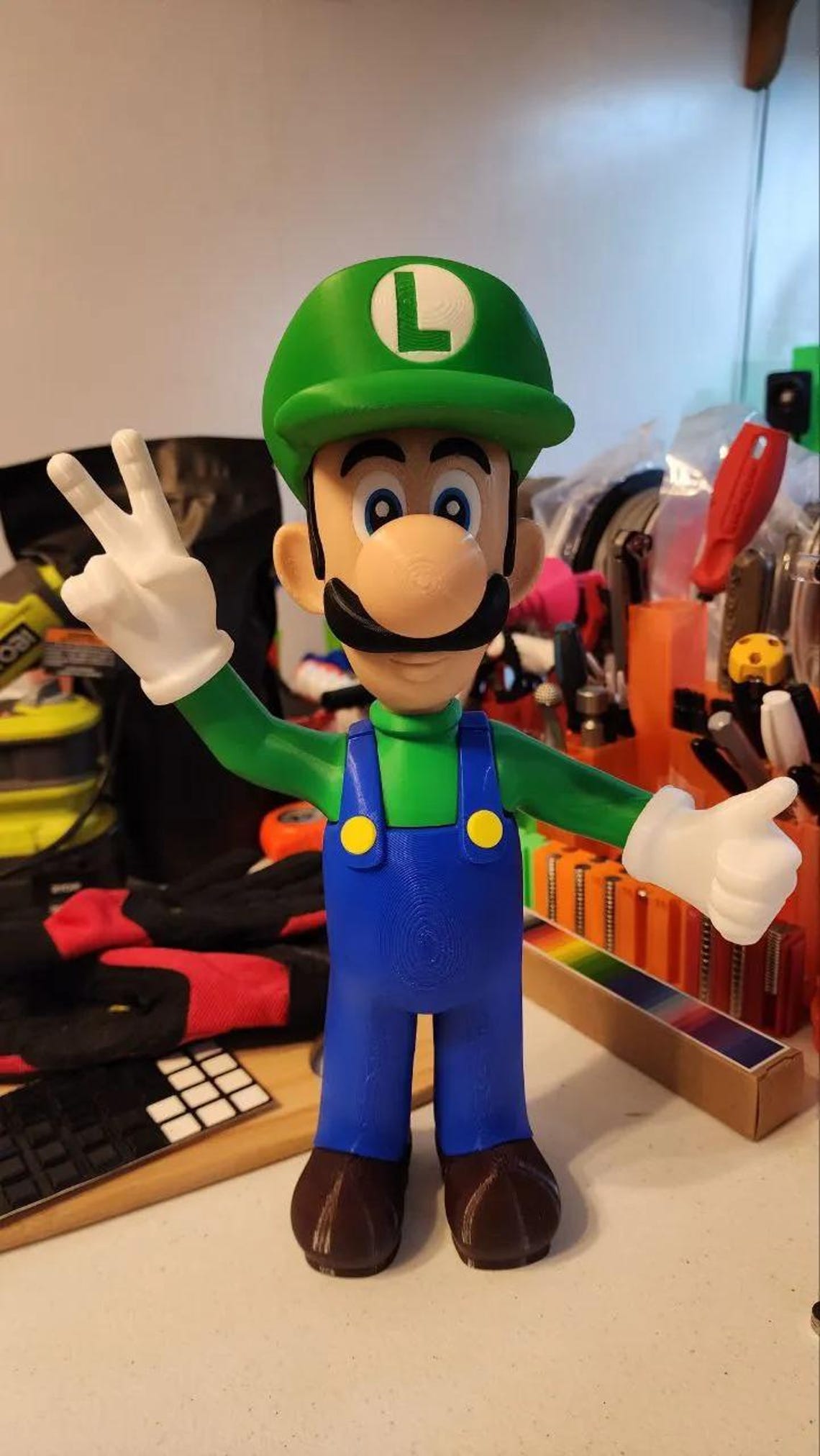 Large Scale 3D Printed Mario Characters Perfect for Gaming Rooms, Gifts ...