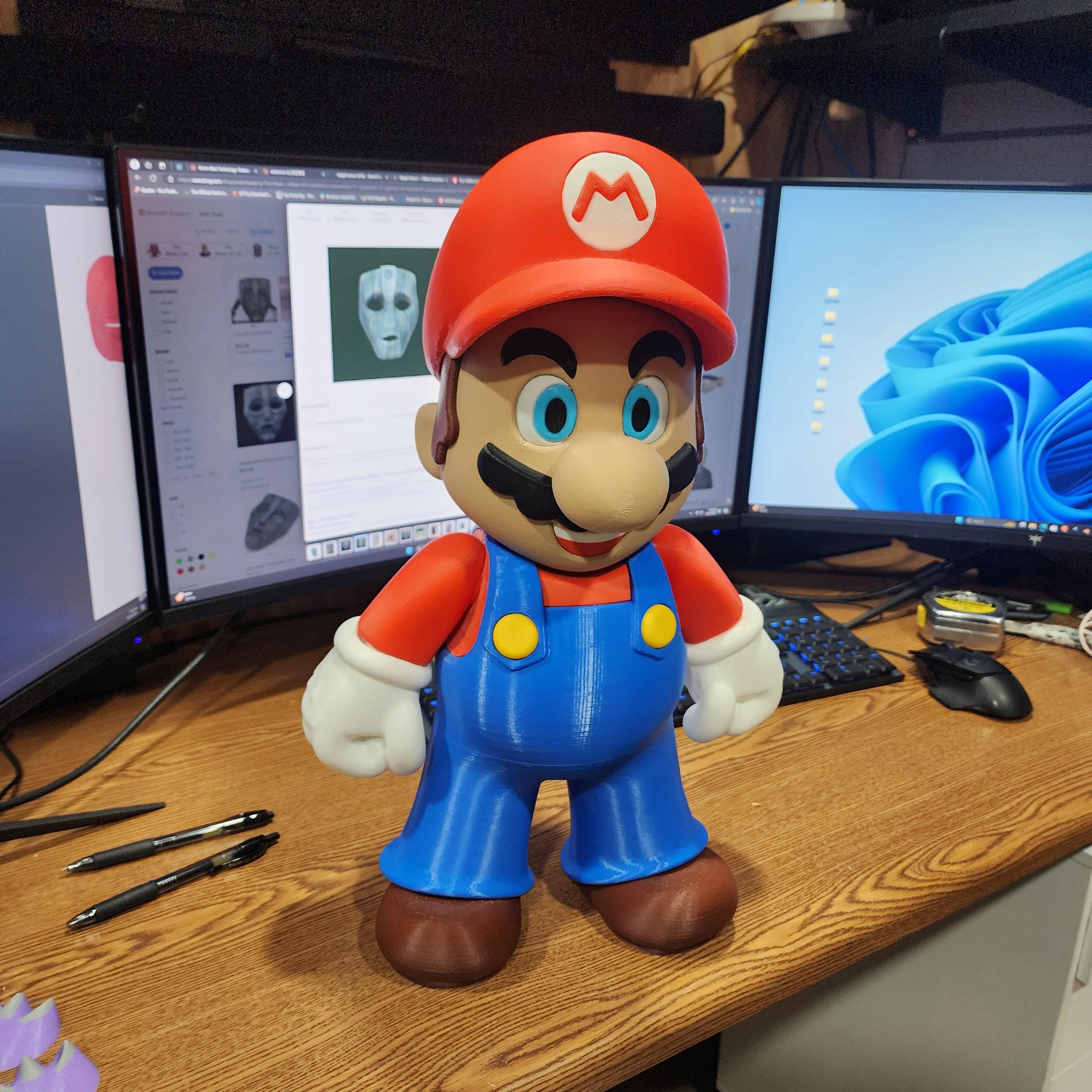 Large Scale 3D Printed Mario Characters Perfect for Gaming Rooms, Gifts ...