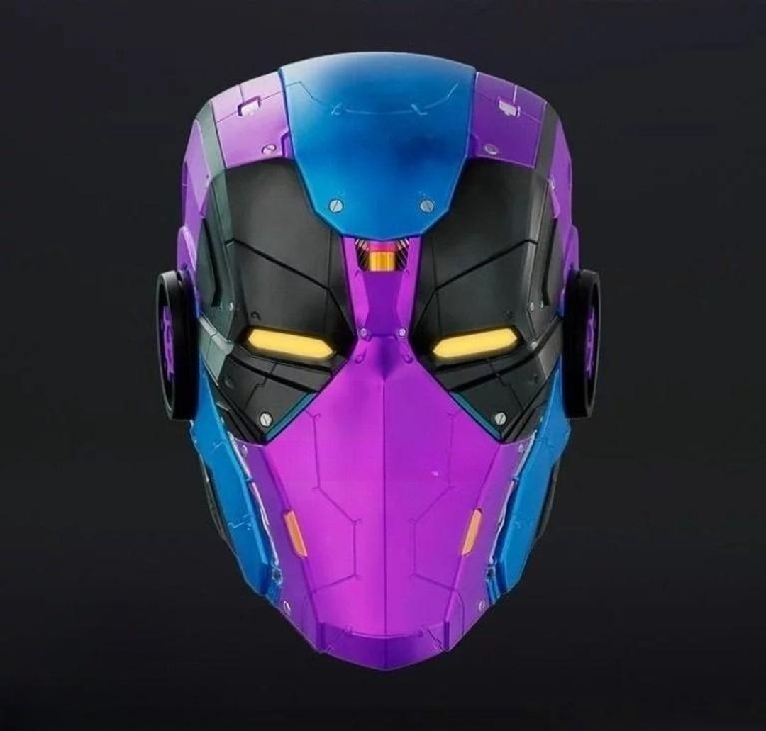 Cyber Punk Deadpool Cosplay Helmet STL File - Etsy Canada