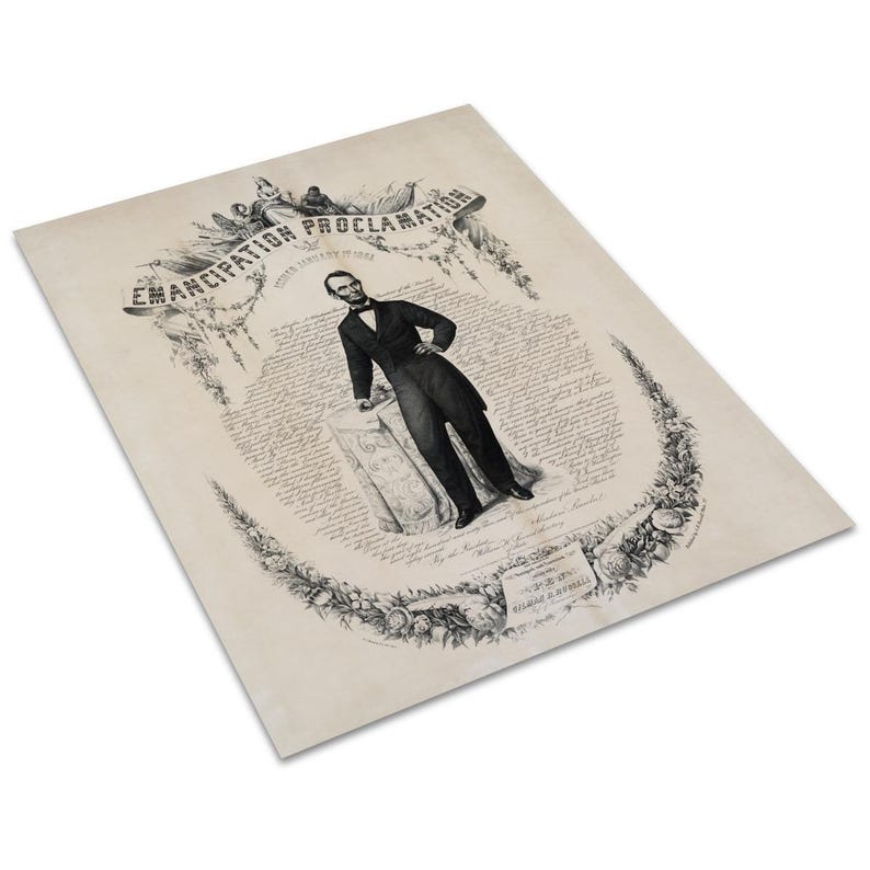 Print: Emancipation Proclamation - Etsy
