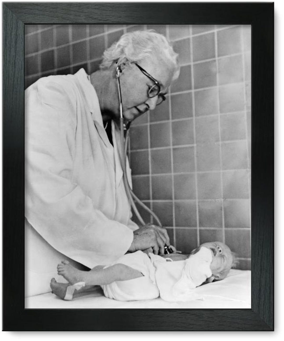Framed Print: Dr. Virginia Apgar Welcoming World's Newest Guest, 1966 ...