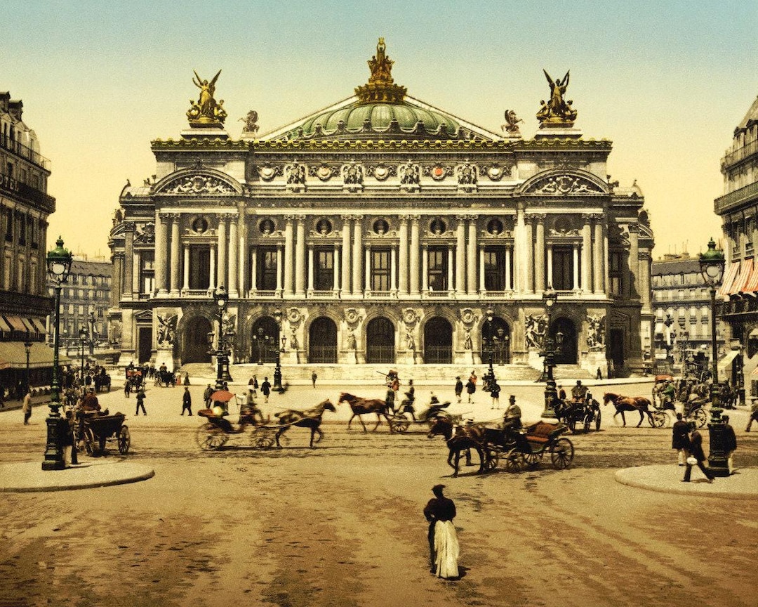 Print: the Opera House, Paris, France, Circa 1890 - Etsy