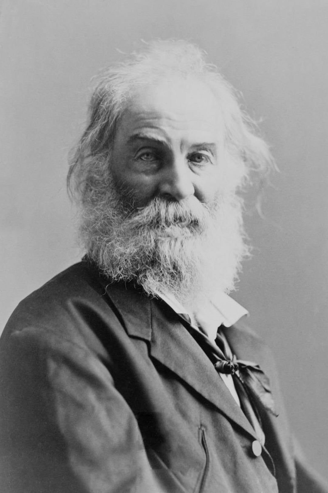 Print: Walt Whitman, Portrait, Facing Front, Circa 1880 - Etsy