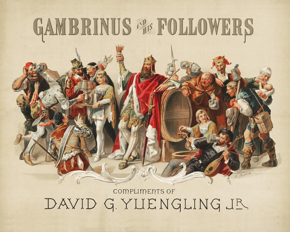 Print: D.G. Yuengling Jr. Brewery, Bock Beer, New York 1890 - Etsy