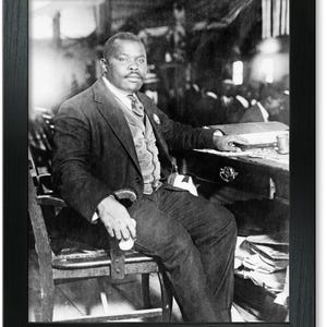 Framed Print: Marcus Garvey, 1887-1940 - Etsy