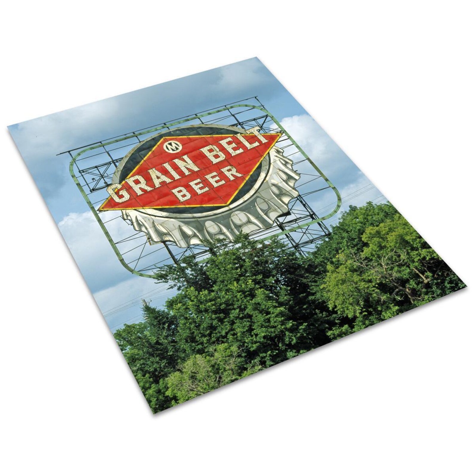 Print: Grain Belt Beer, Historic Sign, Minneapolis, Minnesota - Etsy