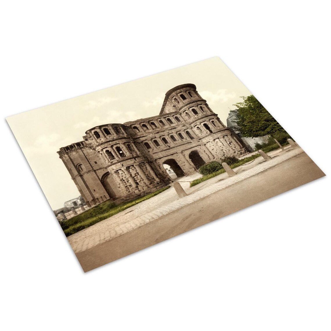 Print: Trier (treves), Porta Nigra (black Gate), Moselle, Valley Of ...