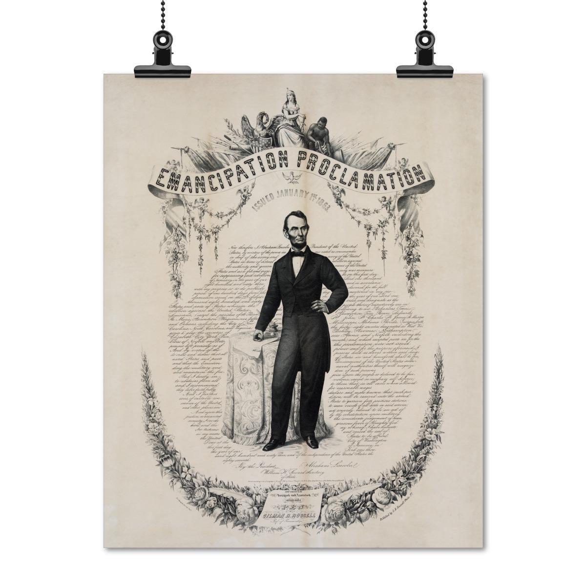Print: Emancipation Proclamation - Etsy