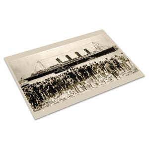 Print: Rms Lusitania, New York City, September 1907, Stern-side View ...