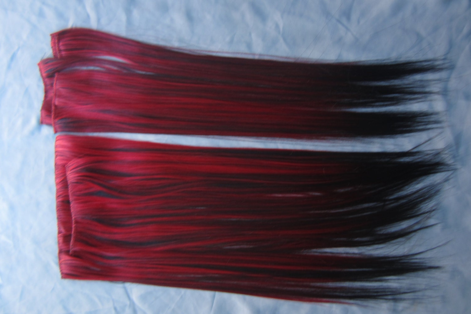 Cherry Red Full Set Clip in Extensions 10 16 Inches - Etsy