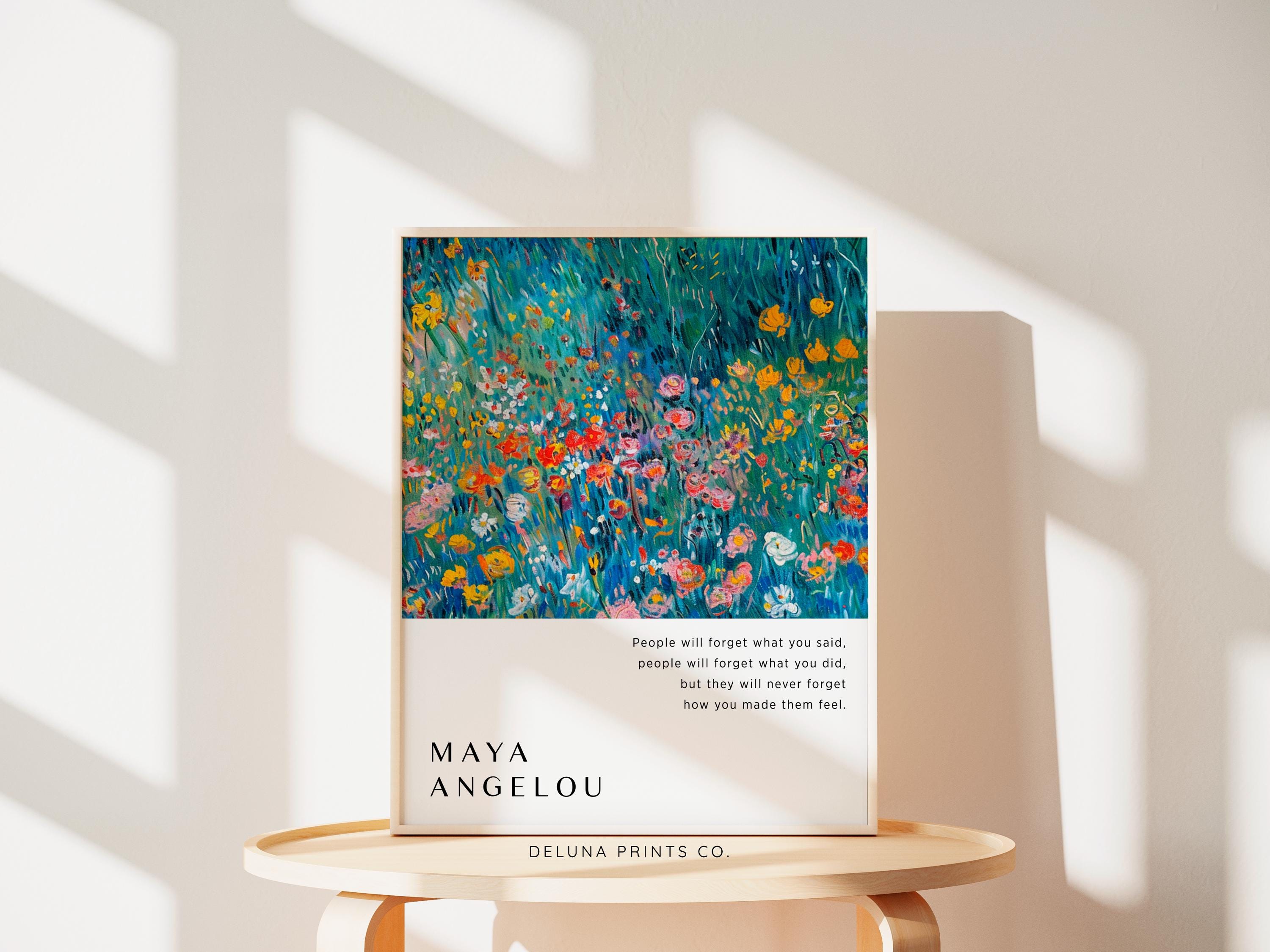 Maya Angelou Quote Printable, People Will Forget What You Said Wall Art ...