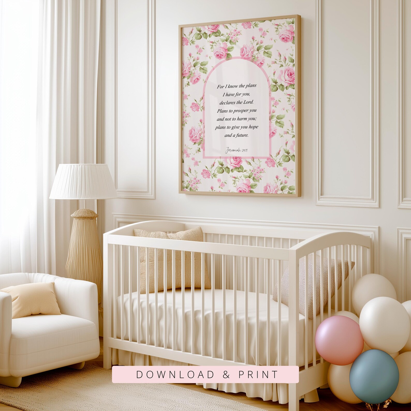 For I Know the Plans I Have for You, Jeremiah 29:11 Christian Wall Art ...