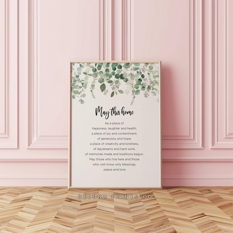 May This Home Print, Irish Blessing Quote, Home Blessing Wall Art ...