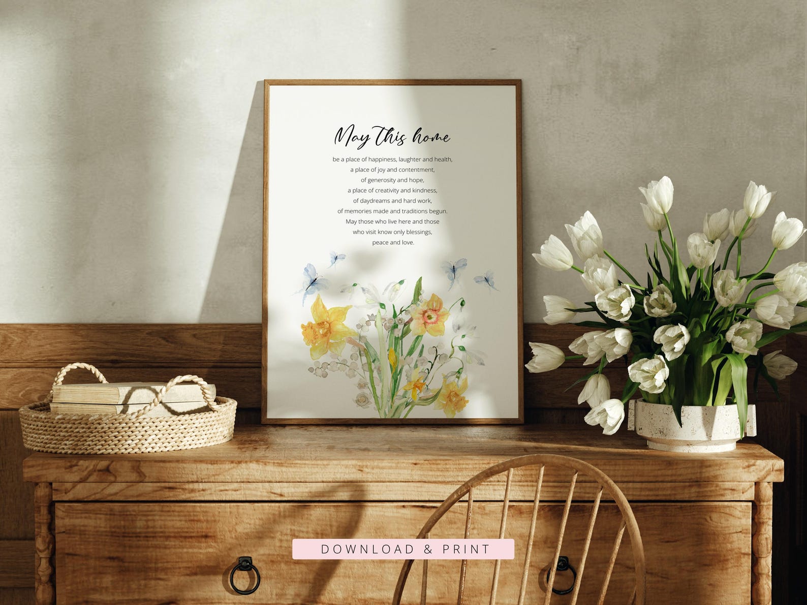 May This Home Print, Irish Blessing Quote, Home Blessing Wall Art ...