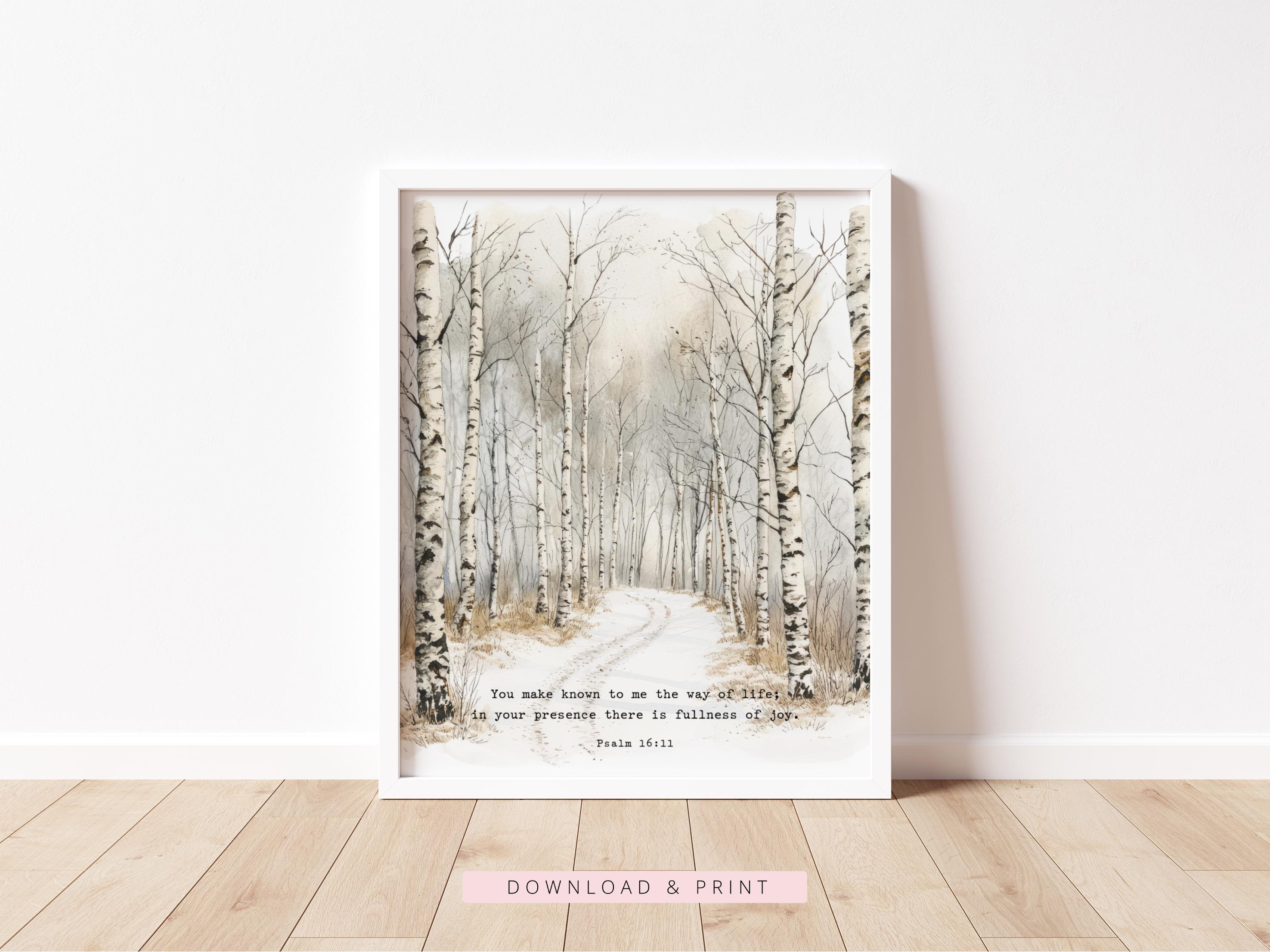 Psalm 16:11 Way of Life Bible Verse Wall, Art, Christian Wall Art ...