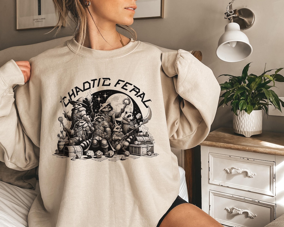 DND ALIGNMENT Sweater Chaotic Feral, Dnd Shirt, Neutral, Lawful ...