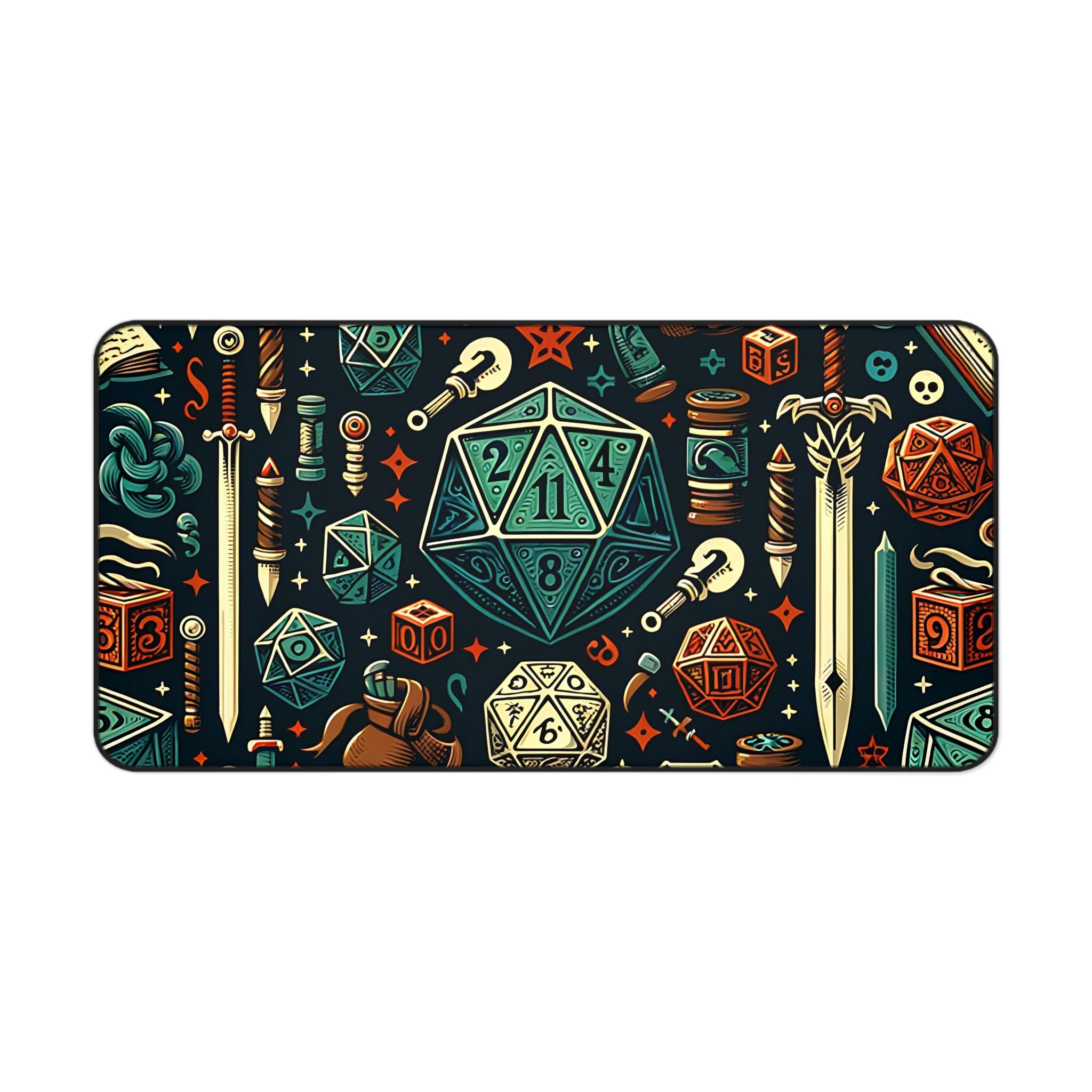 XL Gaming Desk Mat Mouse Pad for Dungeons and Dragons and Fantasy ...