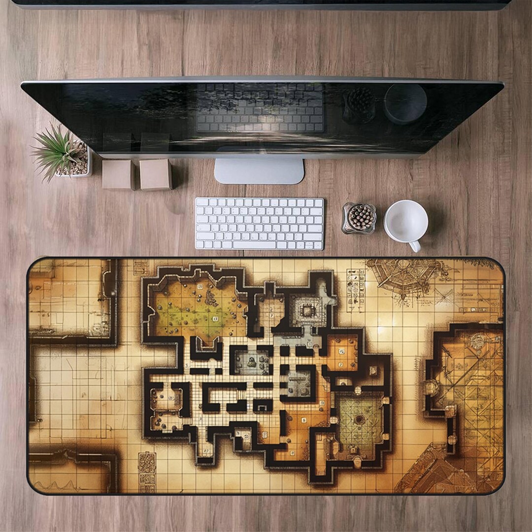 XL Gaming Desk Mat for Dungeons and Dragons and Fantasy Readers ...