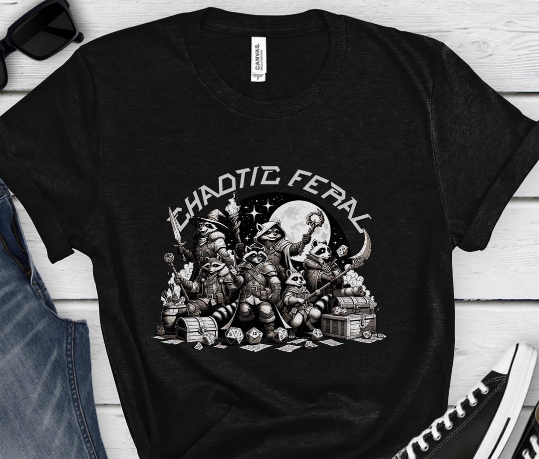 DND ALIGNMENT SHIRT: Chaotic Feral, Dnd Shirt, Neutral, Lawful ...