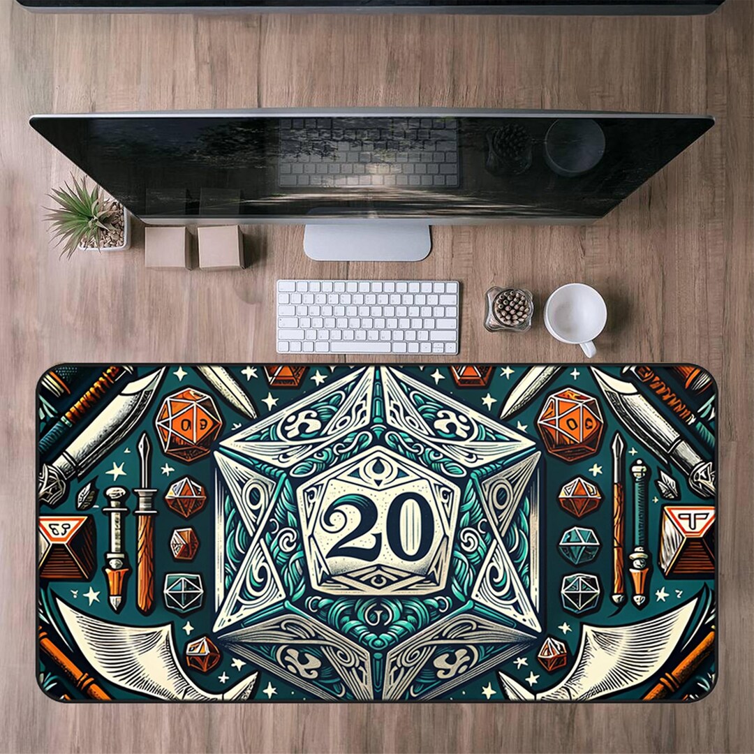 XL Gaming Desk Mat for Dungeons and Dragons and Fantasy Readers ...