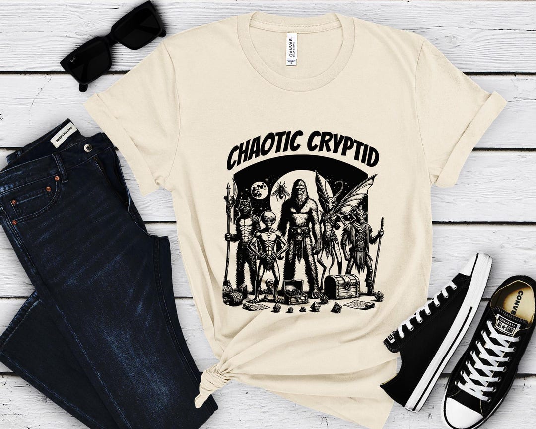 DND ALIGNMENT SHIRT: Chaotic Cryptid, Dnd Shirt, Neutral, Lawful ...