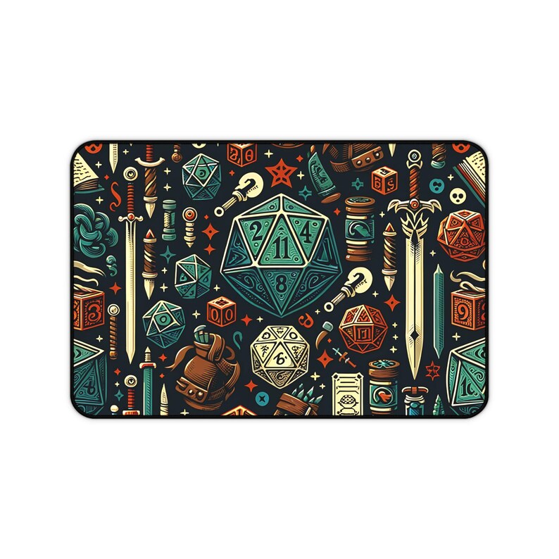 XL Gaming Desk Mat Mouse Pad for Dungeons and Dragons and Fantasy ...
