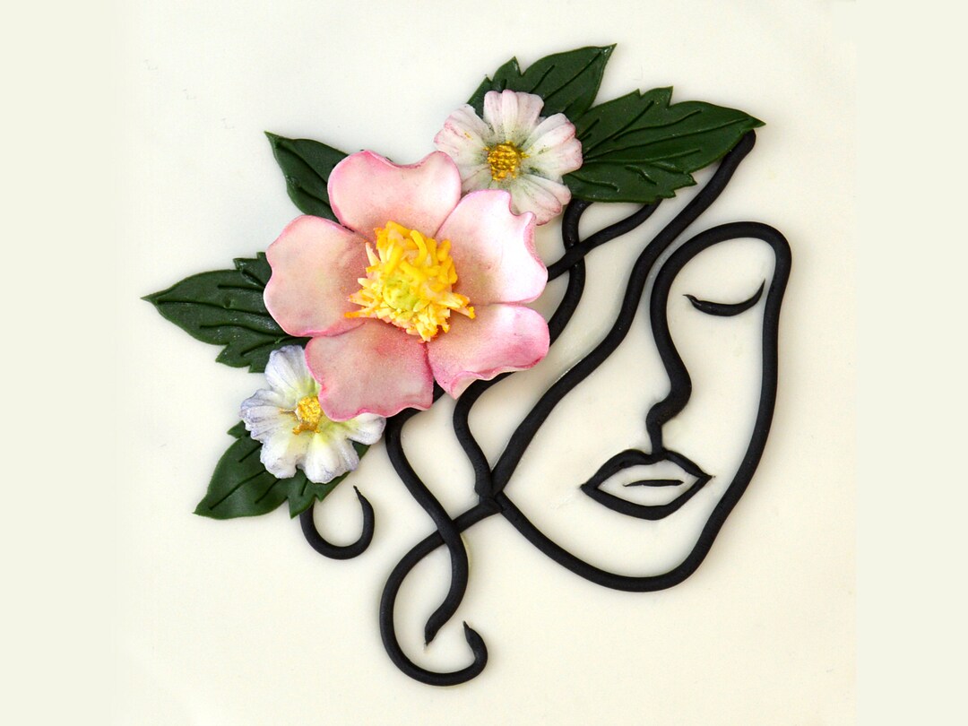 Face - Single Line, 2pc Embossers for Cake, Sugarpaste, Fondant - Etsy