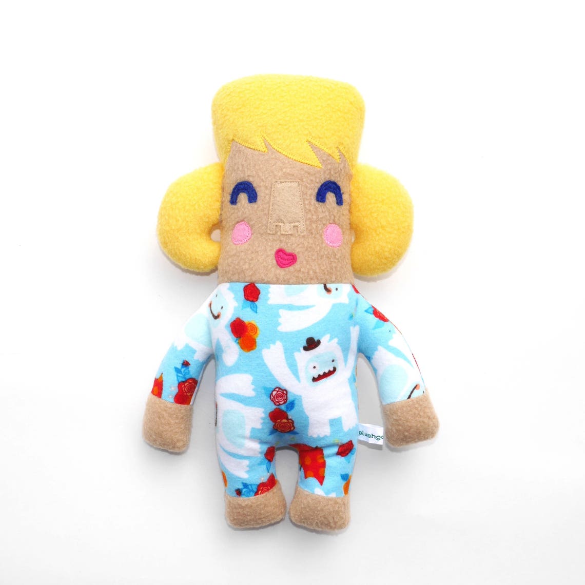 Zoe Cute Plushie Stuffed Animal Girl Doll Pajamas Baby Gift - Etsy