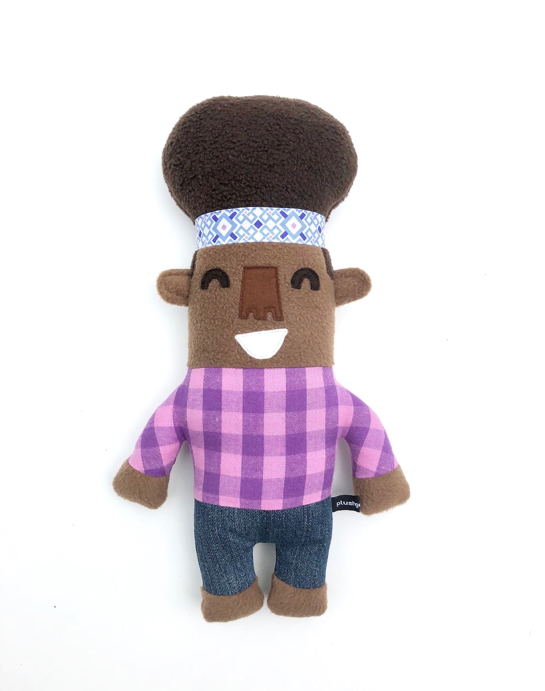 Carter Cute Art Doll Boy Plushie Stuffed Animal Headband Hippie Style ...