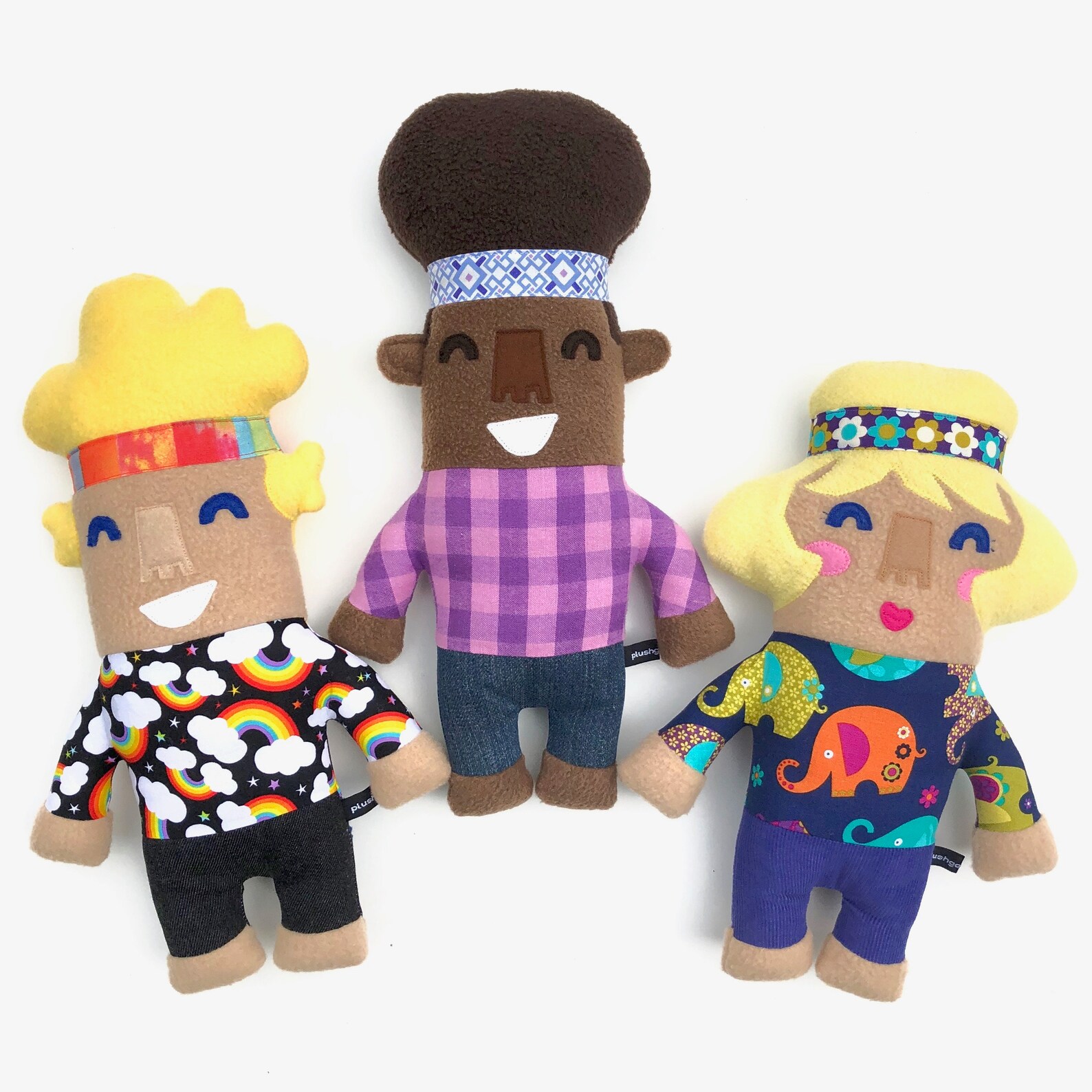 Super Cute Girl Plushie Stuffed Animal Doll Boho Hippie Style - Etsy