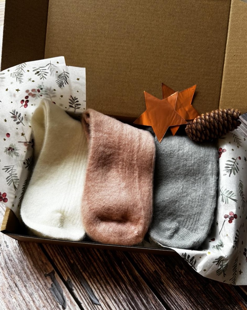 Bed Socks: Soft Washable Sleep Socks, 3 Pairs Gift Boxed - Etsy UK