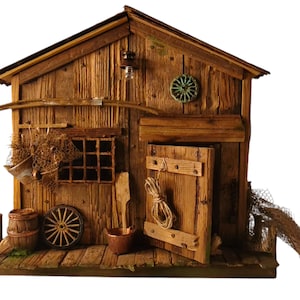 Rustic Fishing Hut Diorama | Miniature Nautical Cabin | Handmade ...