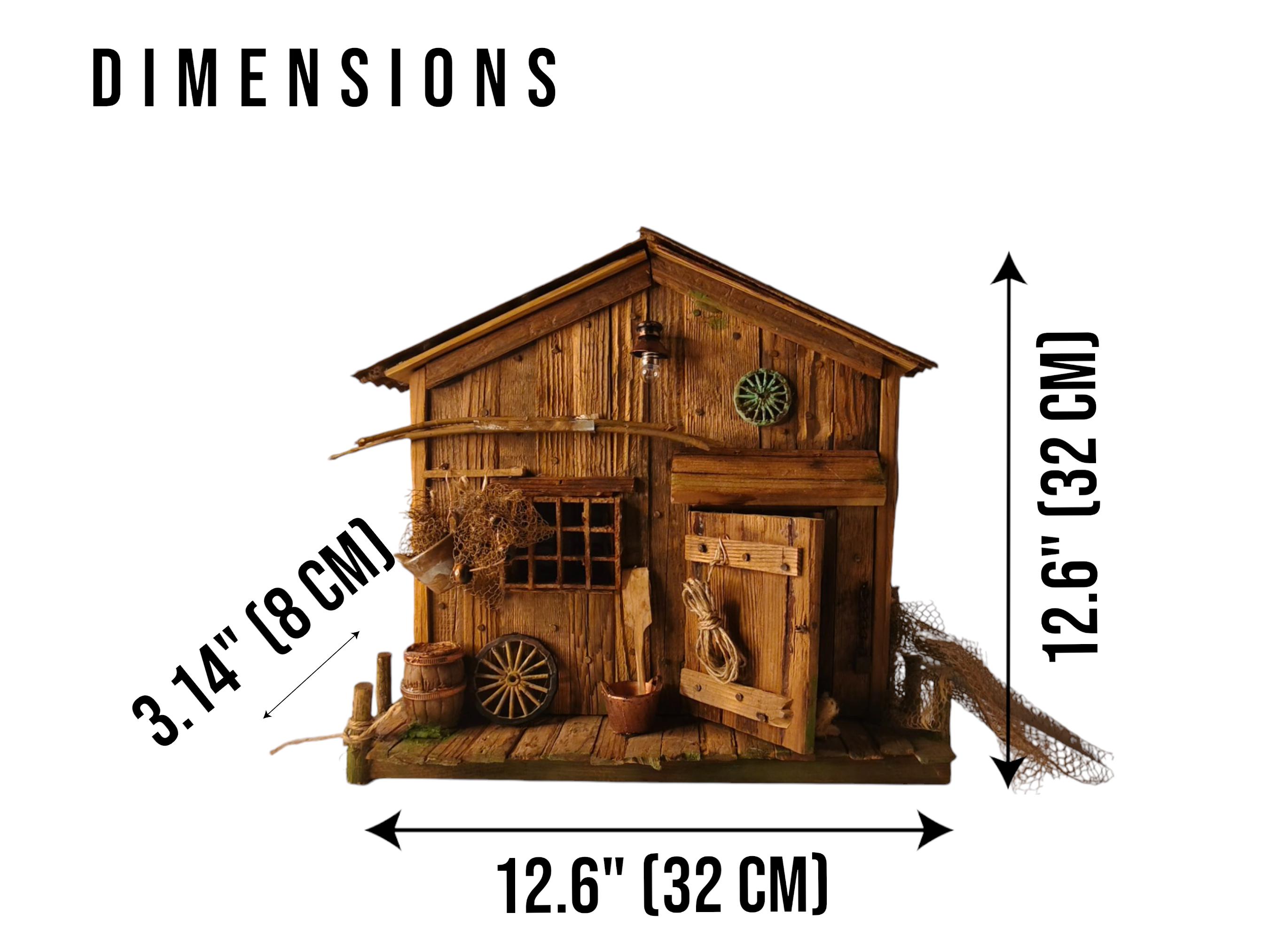 Rustic Fishing Hut Diorama: Handmade Nautical Coastal Decor - Etsy