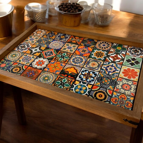 Round Colorful Trays - Etsy UK