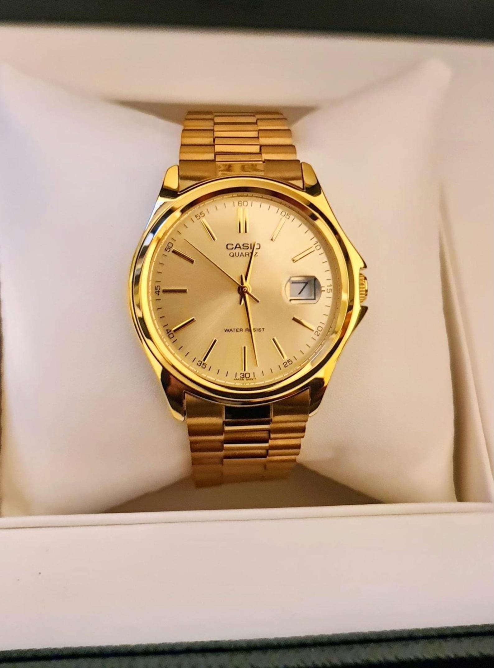 Casio Presidente. Gouden Casio Horloge Herenhorloge Vintage Stijl ...