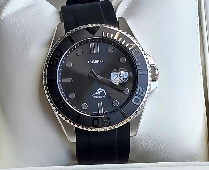 Casio Duro - Black Rubber Strap, Water Resistant, Trendy Sports Design ...