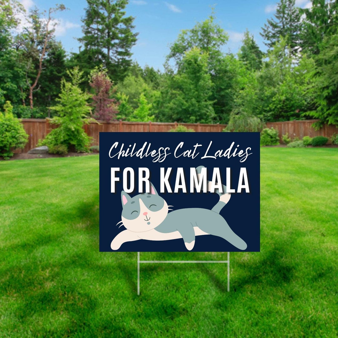 Childless Cat Ladies for Kamala Harris for President - Etsy UK