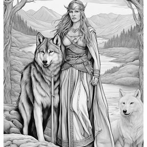 Vikings, Wolves & Eagles Coloring Book: 20 Printable Pages (PDF) - Etsy