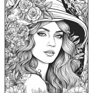 MAXI Coloring Book With WITCHES 51 Pages for Adults, Coloring Book for ...